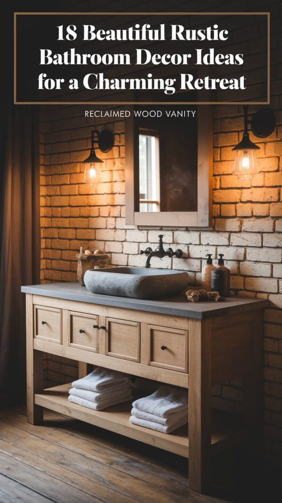 18 Beautiful Rustic Bathroom Decor Ideas for a Charming Retreat – Diary ...