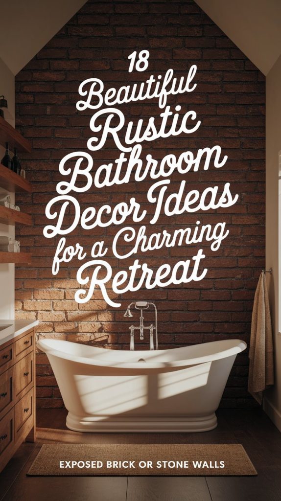 18 Beautiful Rustic Bathroom Decor Ideas for a Charming Retreat – Diary ...